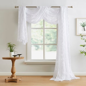 Lace Window Scarf for Gothic Decor or Victorian Decor in 2 Sizes. Goth ...