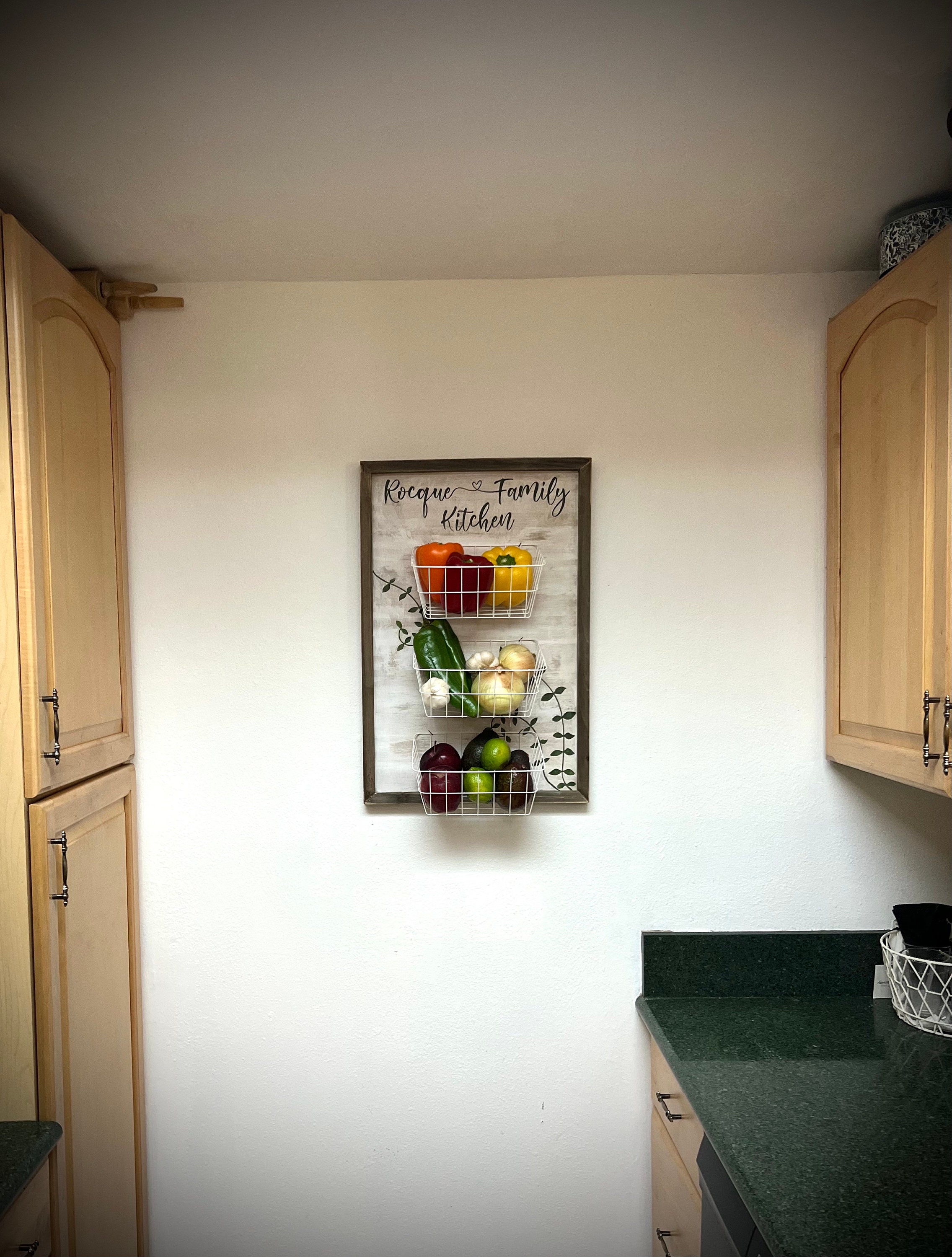 Personalized Produce Sign With Baskets - Etsy