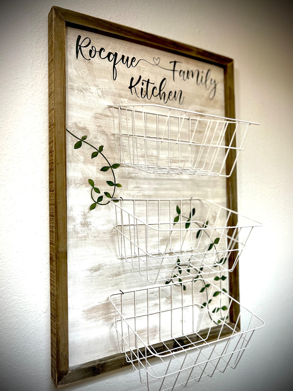 Personalized Produce Sign With Baskets - Etsy