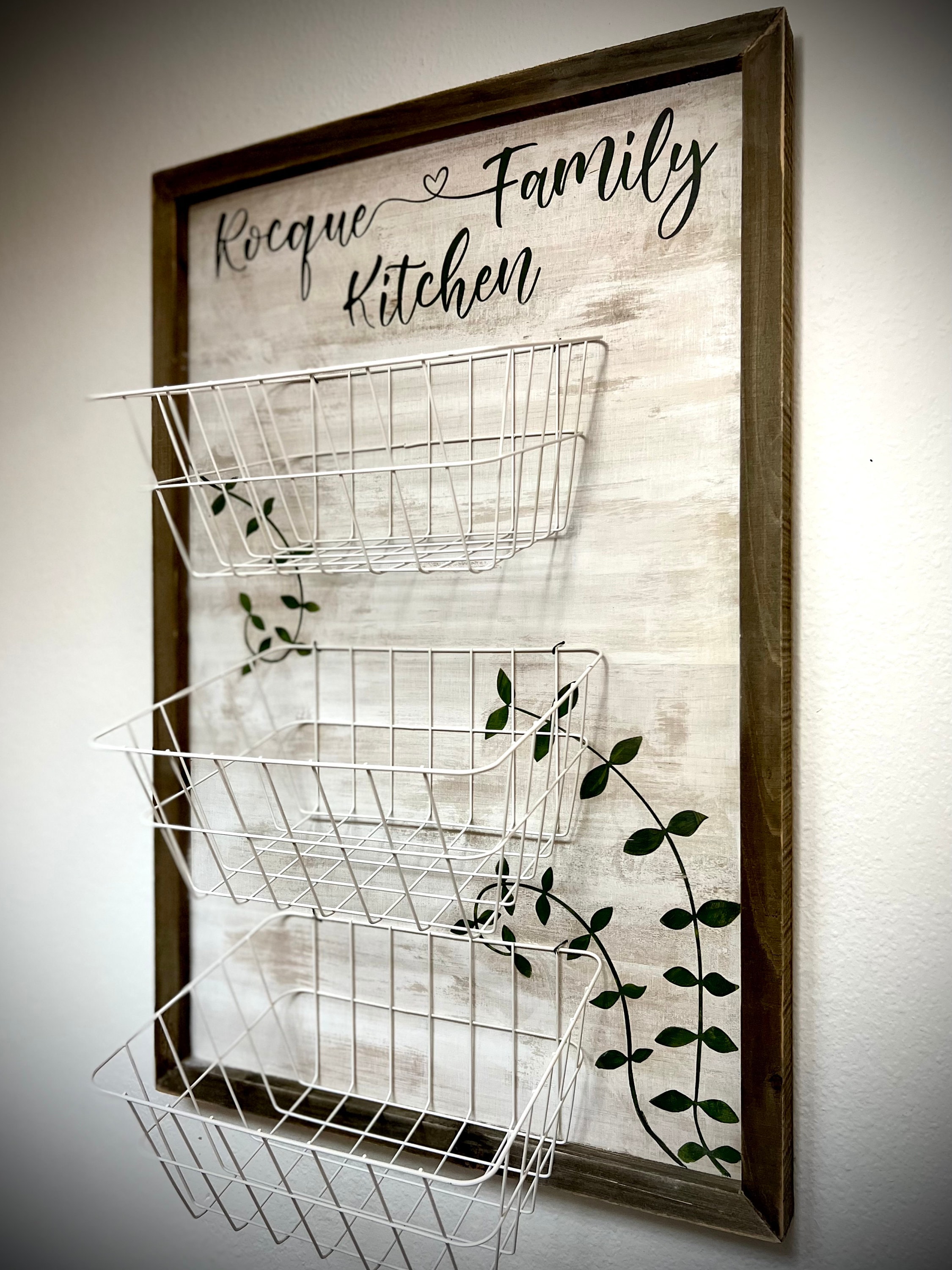 Personalized Produce Sign With Baskets - Etsy
