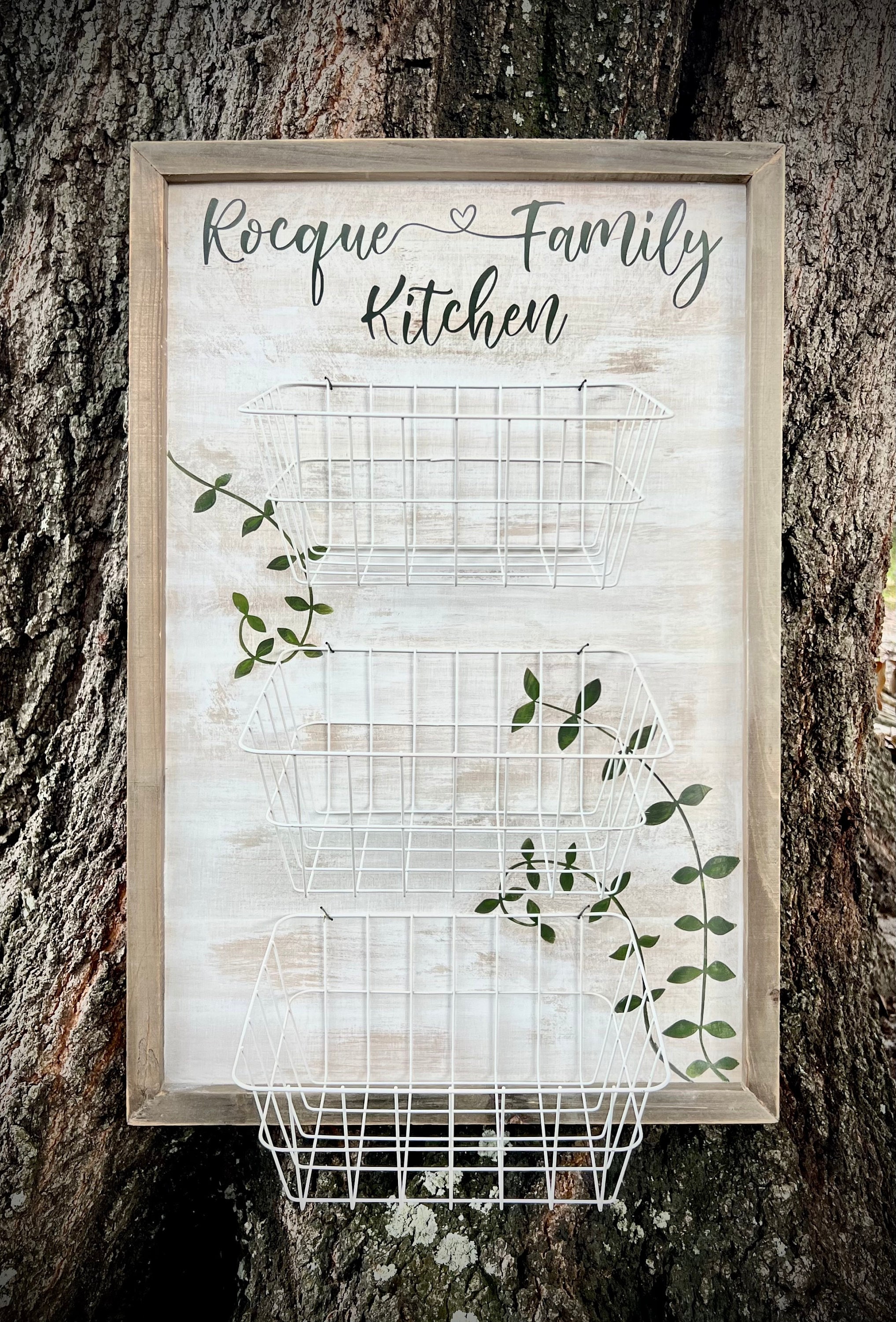 Personalized Produce Sign With Baskets - Etsy