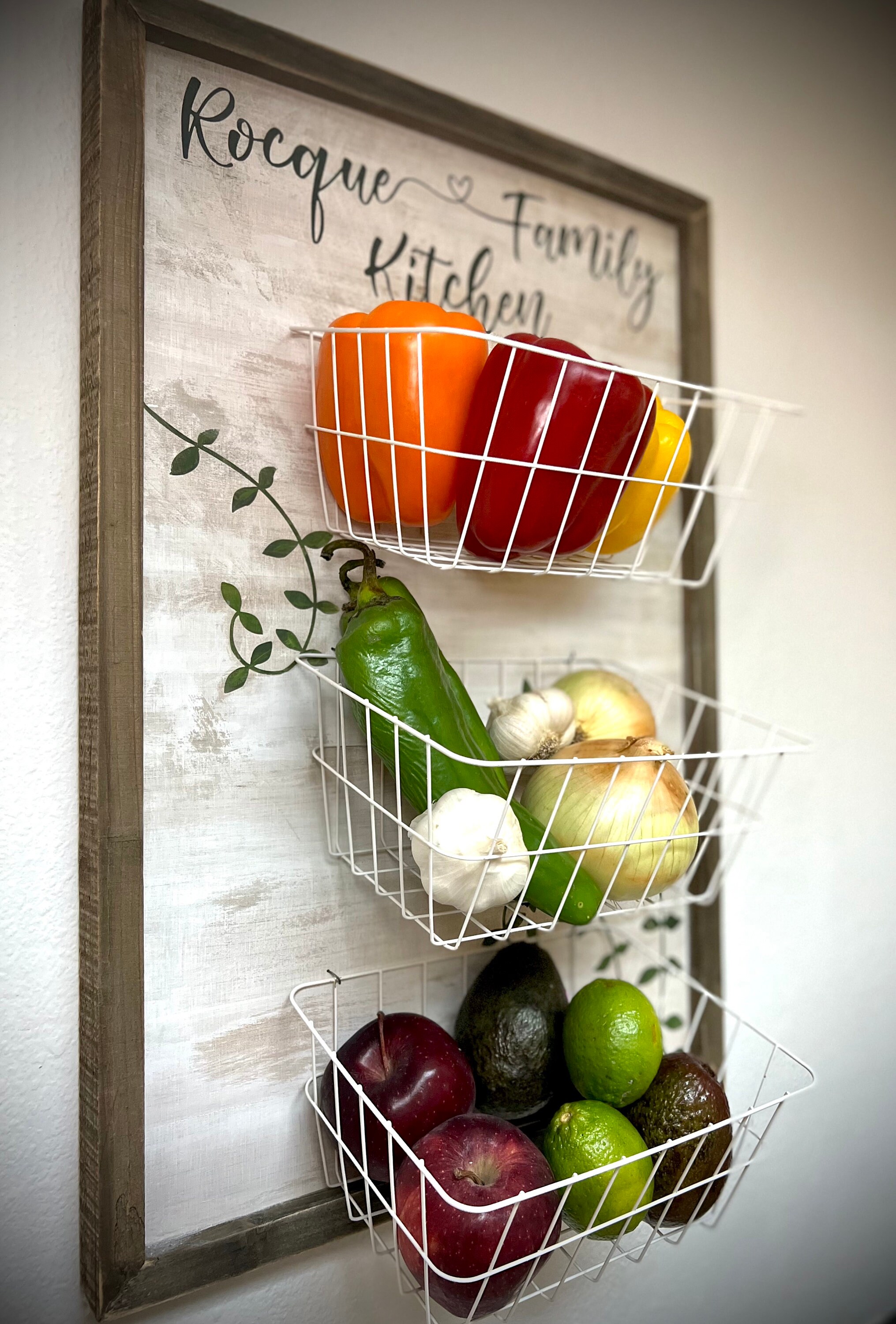 Personalized Produce Sign With Baskets - Etsy