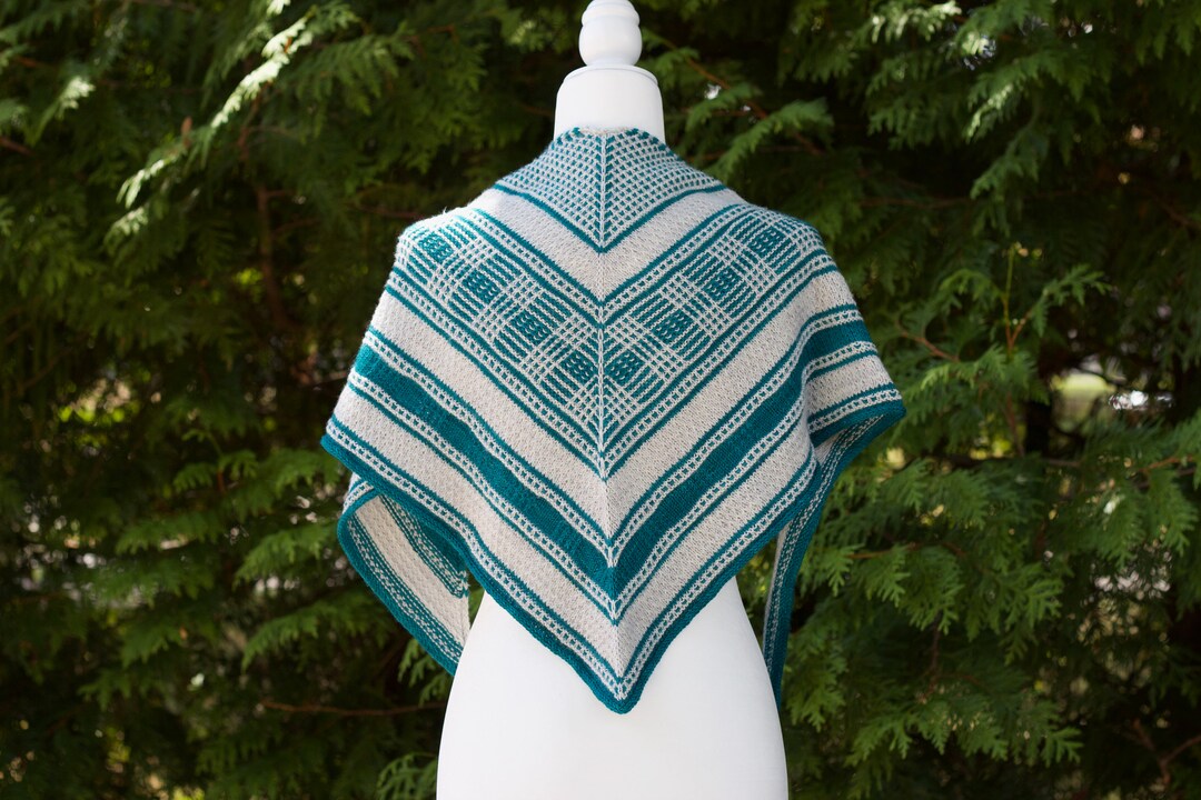 Picnic in the Park Knitting Pattern Fingering Weight Wrap - Etsy