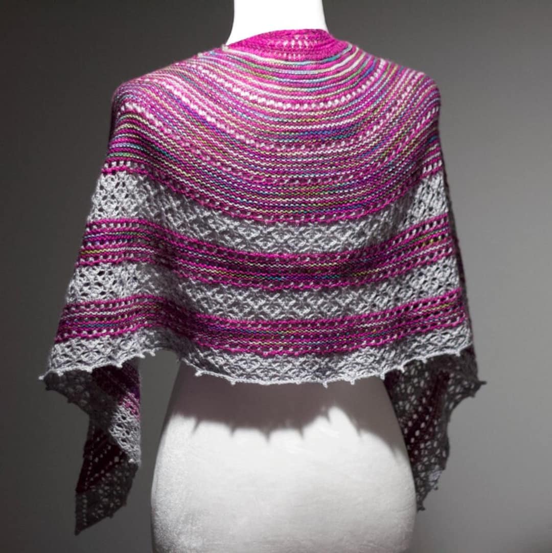 Halo of Light | Knitting Pattern | Fingering Weight Wrap | Planned ...
