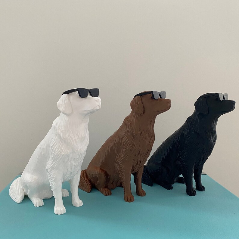 3D Printed Dog Sculpture - Etsy