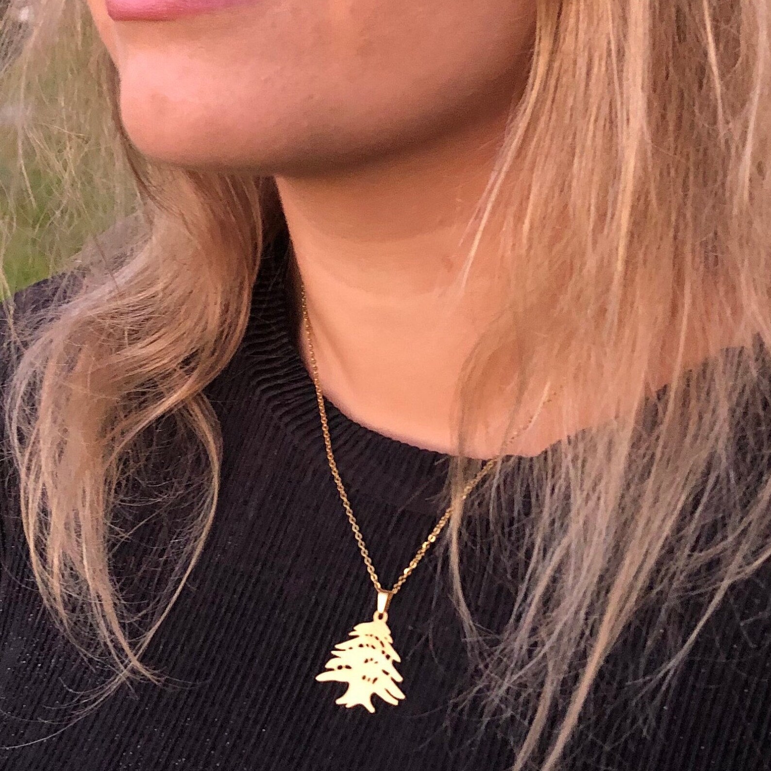 The Cedar of Lebanon Gold Plated 18K Necklace / Lebanese Jewelry ...