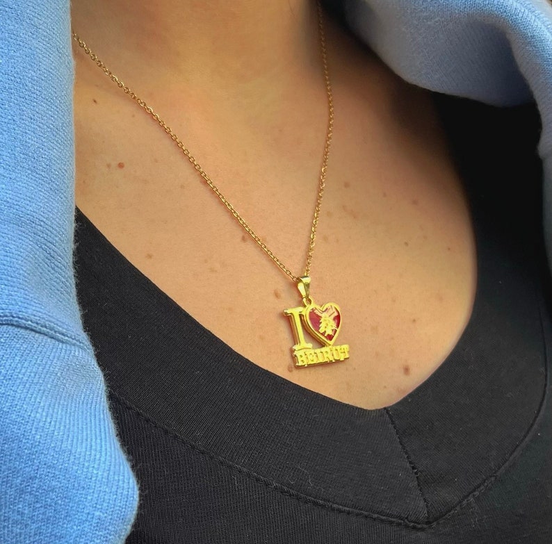 Lebanese Necklace Gold Plated 18K | Beirut Necklace Gold Plated 18K | I ...