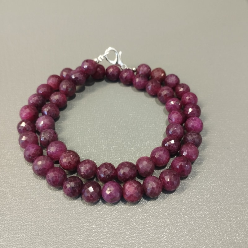 Natural Ruby Beads - Etsy