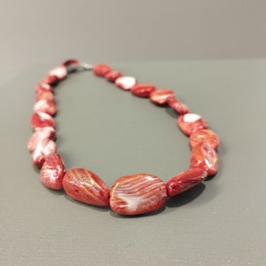 Rare Gemstone Spiny Oyster Stone Jewelry-smooth Tumble Beads-natural ...