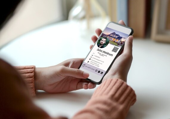 Email Signature & Clickable Digital Business Card With a QR - Etsy