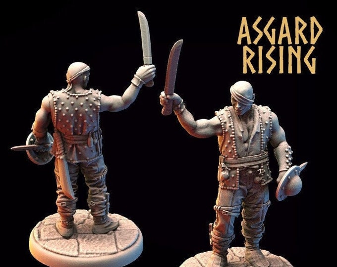 Bandit Chief - Rogue - Fighter - Barbarian Miniature From Asgard Rising ...