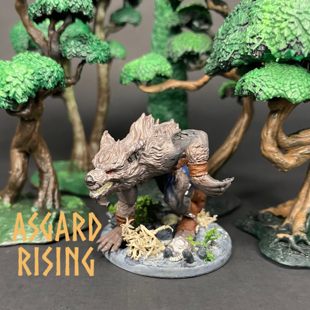 Handpainted Werewolf Miniature for Ttrpgs From Asgard Rising - Etsy