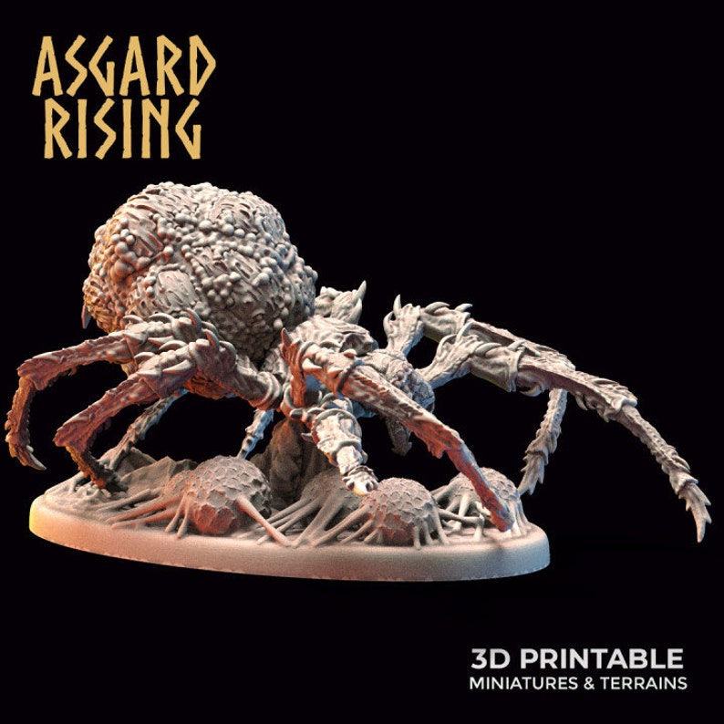 Giant Spiders From Asgard Rising for DND - Etsy