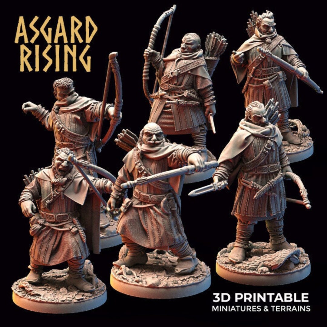 Male Ranger Rogue and Fighter Miniatures - Etsy