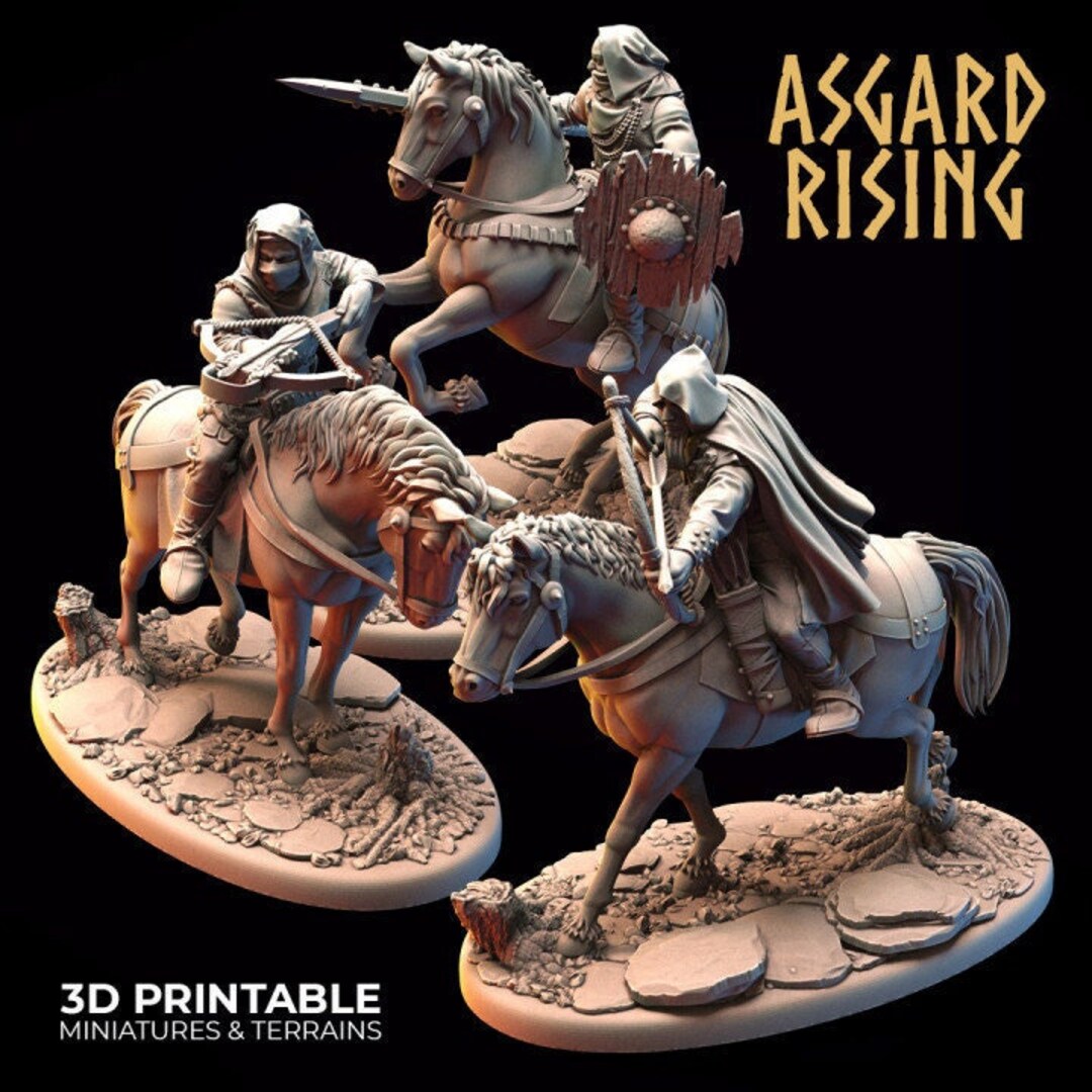 Mounted Bandit Rider Miniatures From Asgard Rising - Etsy