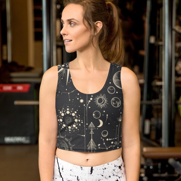 Galaxy Crop Top - Etsy