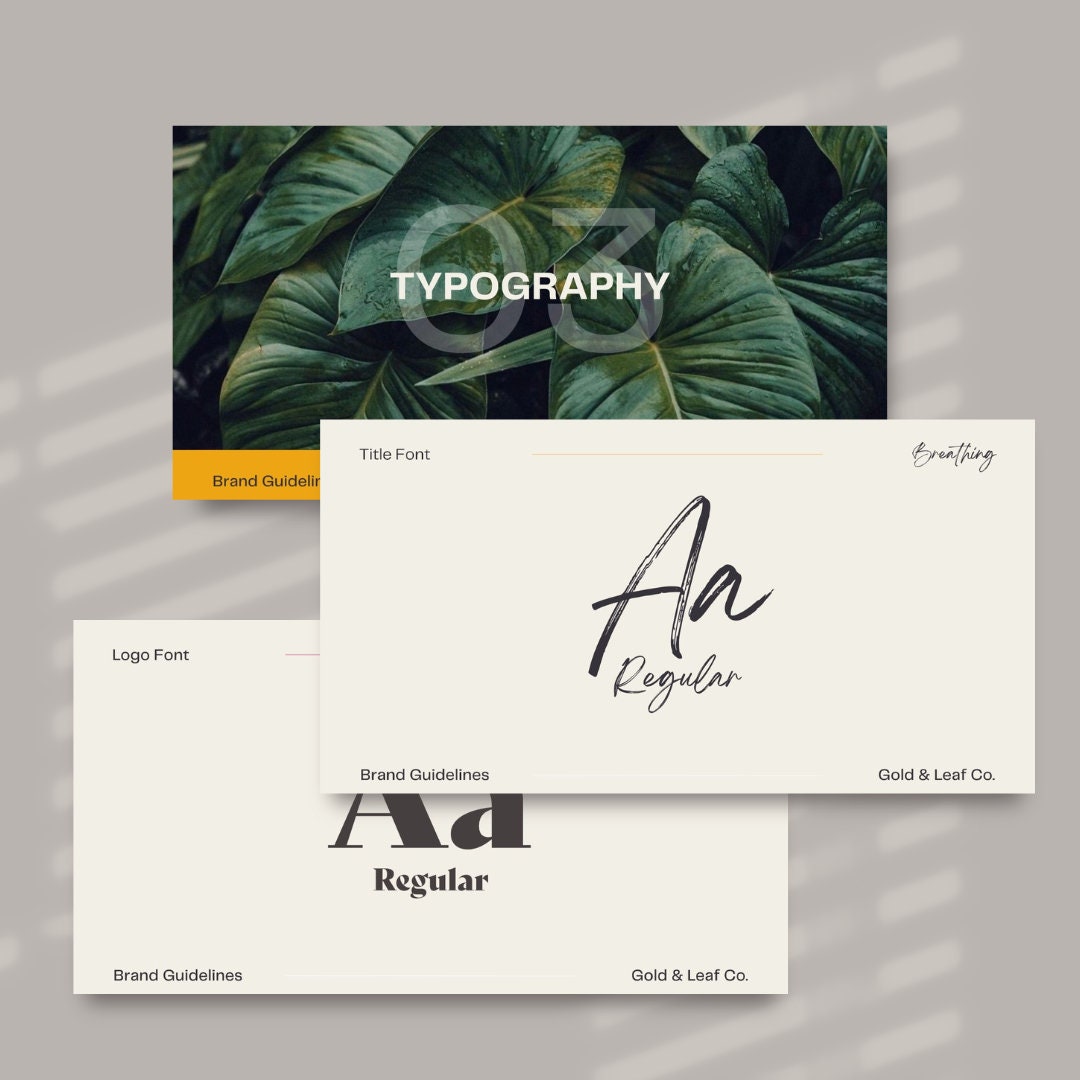 Creative Brand Style Guide Template for Businesses Branding - Etsy