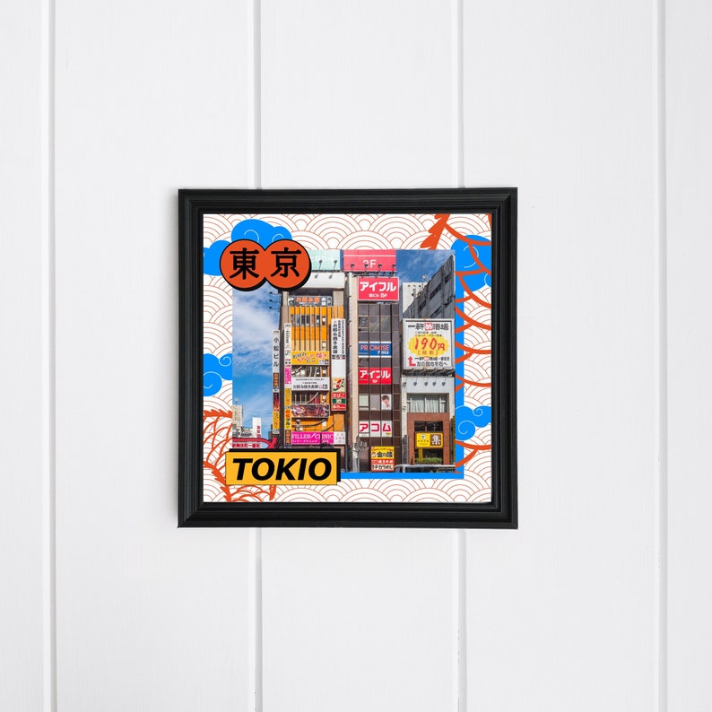 Tokio One Piece Poster for Print / Digital Illustration / 2 Sizes: 20 X ...