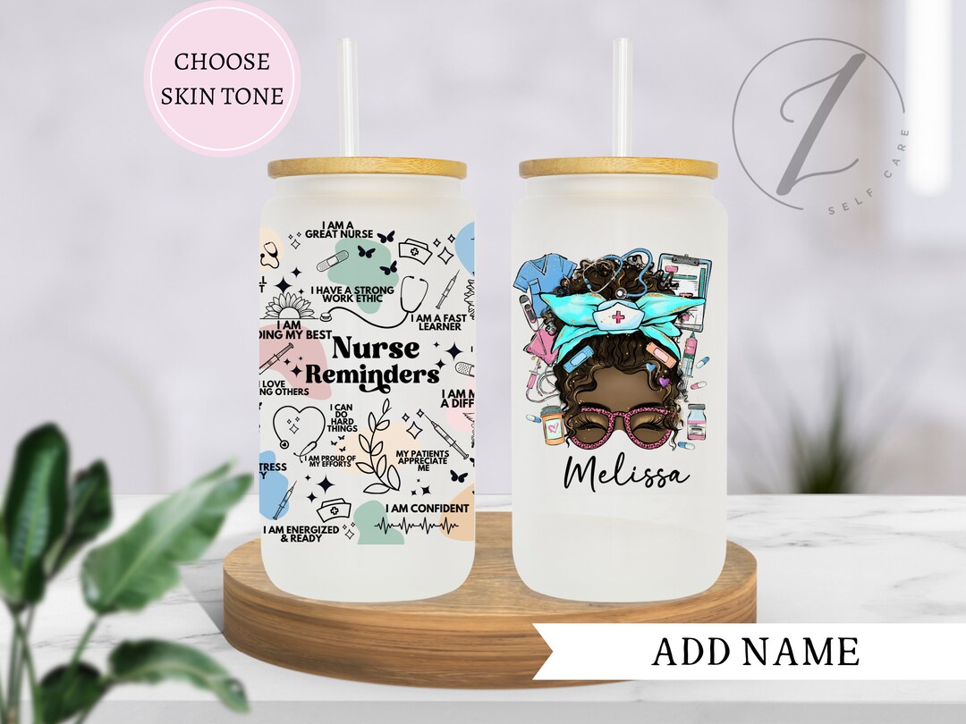 Nurse Graduate Cup, Cup for RN, Registered Nurse Gift, Ice Coffee Cup ...