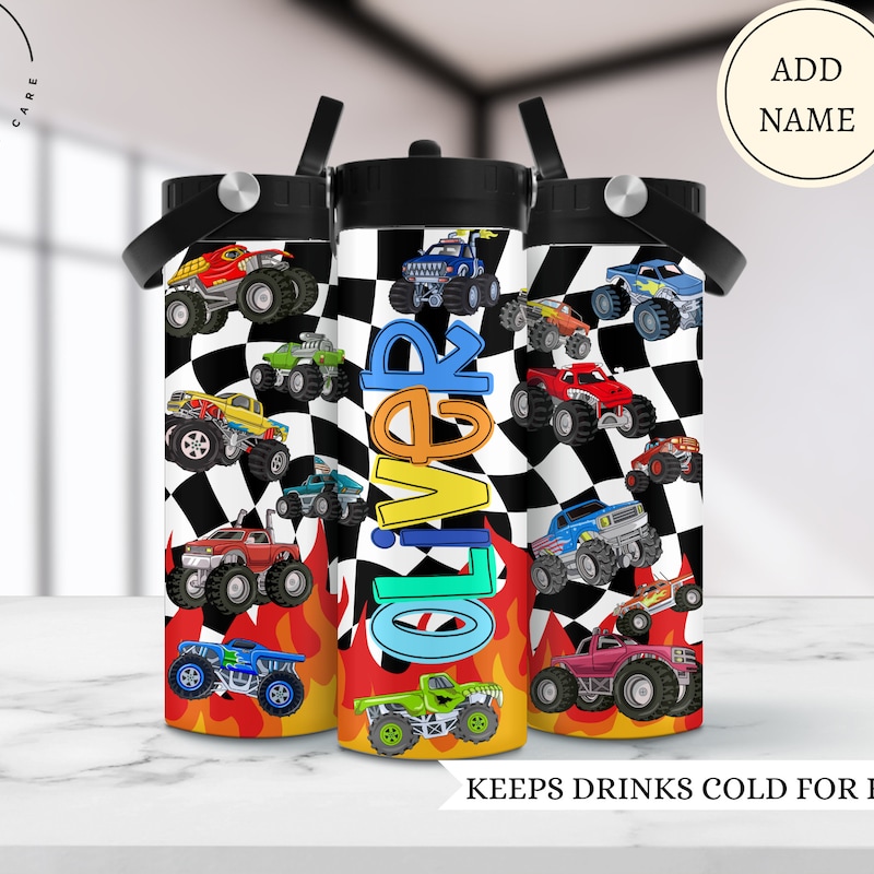 Monster Truck Drinks Bottle - Etsy