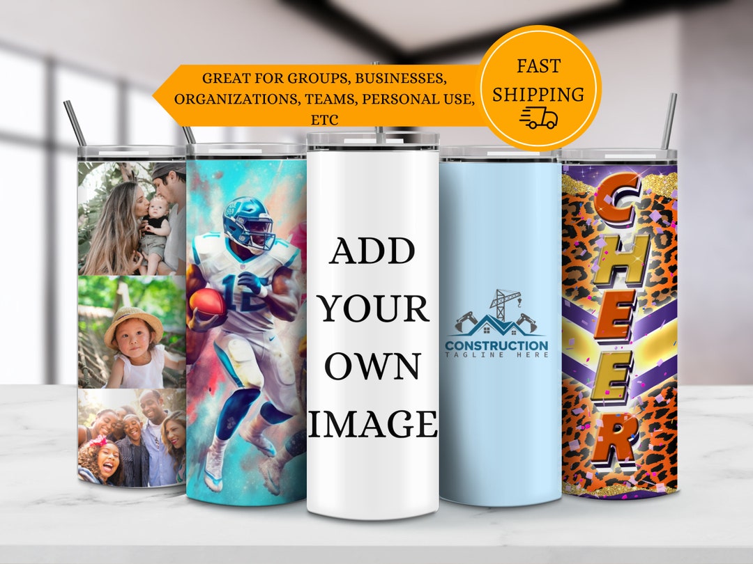 Custom Tumblers With Image or Logo, Personalized Photo Tumbler, Make ...