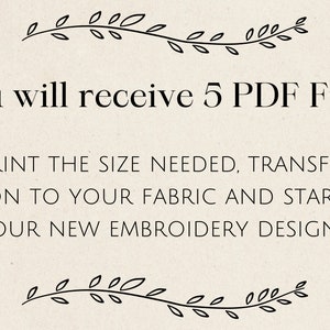 Simple Flower Box Embroidery Design, 5 PDF Embroidery Hoop Digital ...