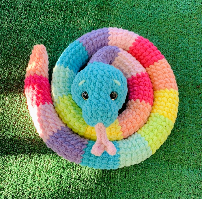 Giant Snake Plush Pattern - Etsy