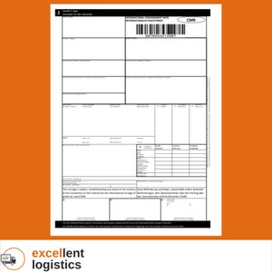 CMR Template Excel - Etsy