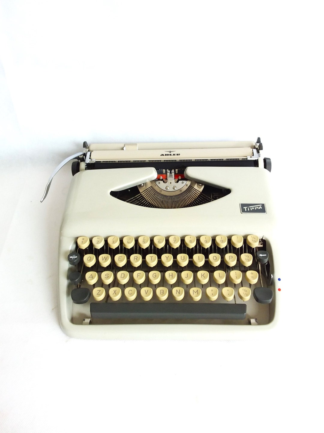 Adler Tippa Typewriter, German QWERTY Typewriter, Working Portable Type ...
