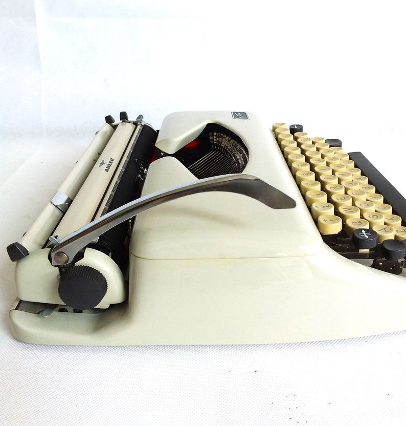 Adler Tippa Typewriter, German QWERTY Typewriter, Working Portable Type ...