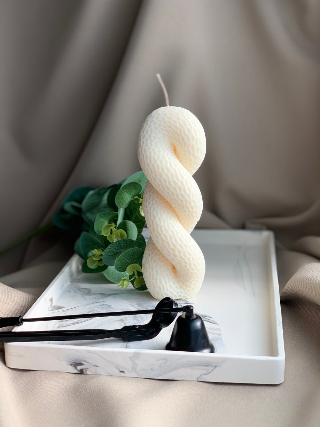 Knot Pillar Candle Mold Tube Tie Rope Geometric Abstract Candles ...