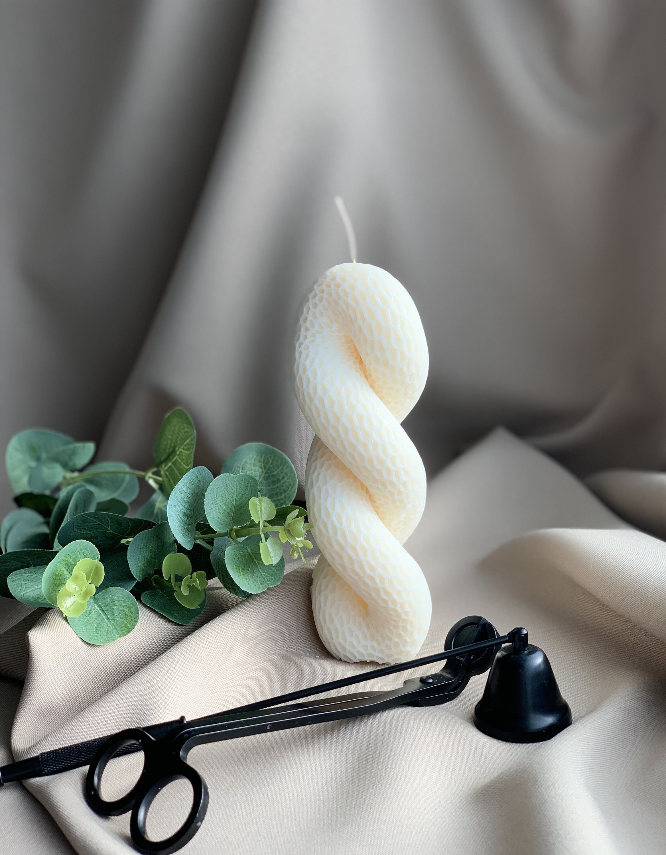 Knot Pillar Candle Mold Tube Tie Rope Geometric Abstract Candles ...