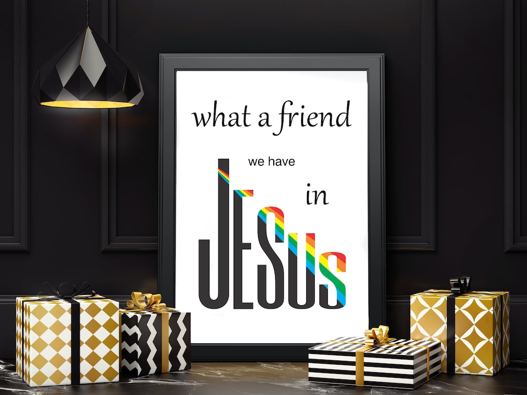 Jesus Printable Digital Art. What a Friend We Have in Jesus. - Etsy