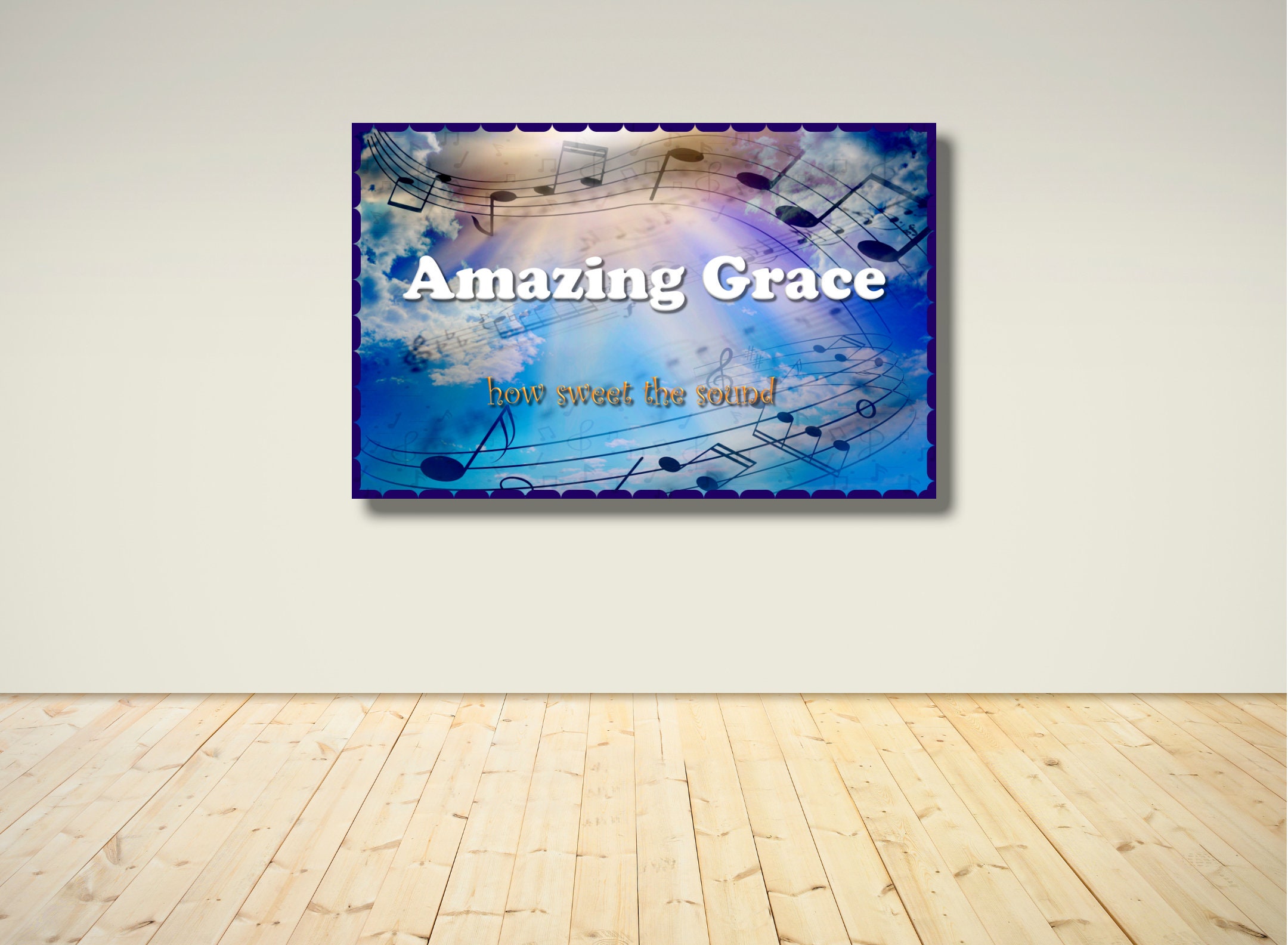 Amazing Grace Wall Art. Christian Digital Design. Inspiring | Etsy