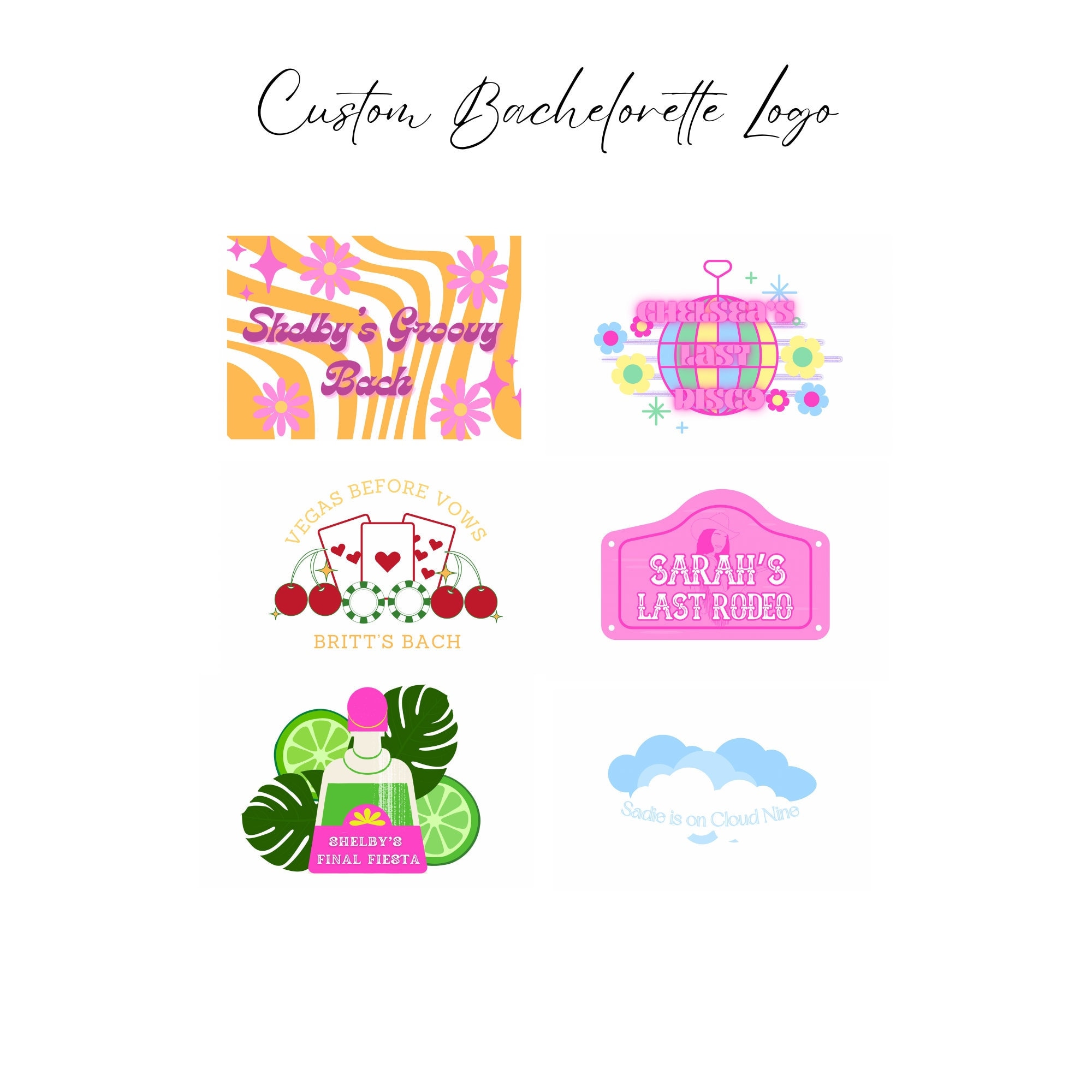 Custom Bachelorette Party Logo | Personalized SVG File - Etsy