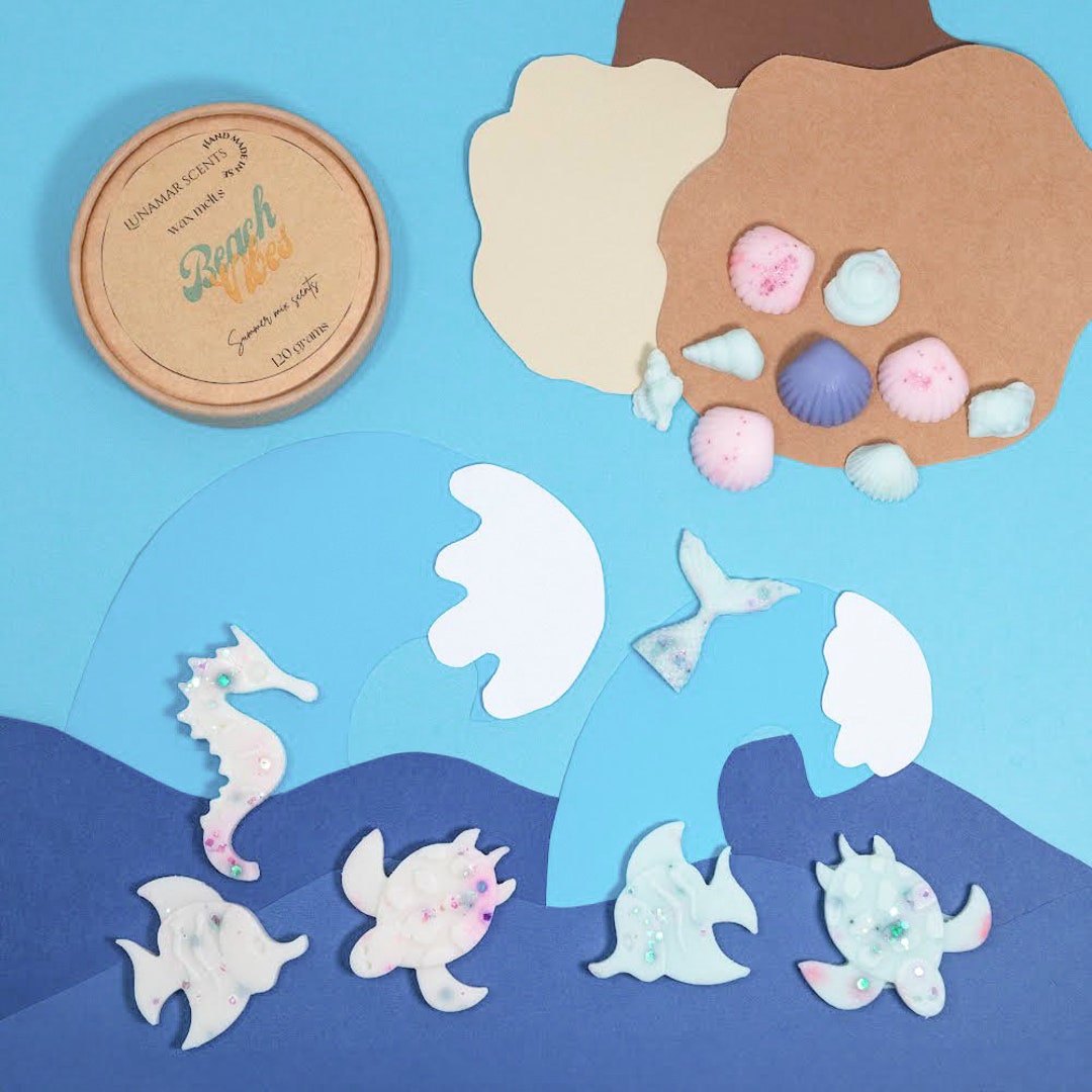 Beach Vibes Wax Melts Box. Mixed Summer Scents Box of Long Lasting ...