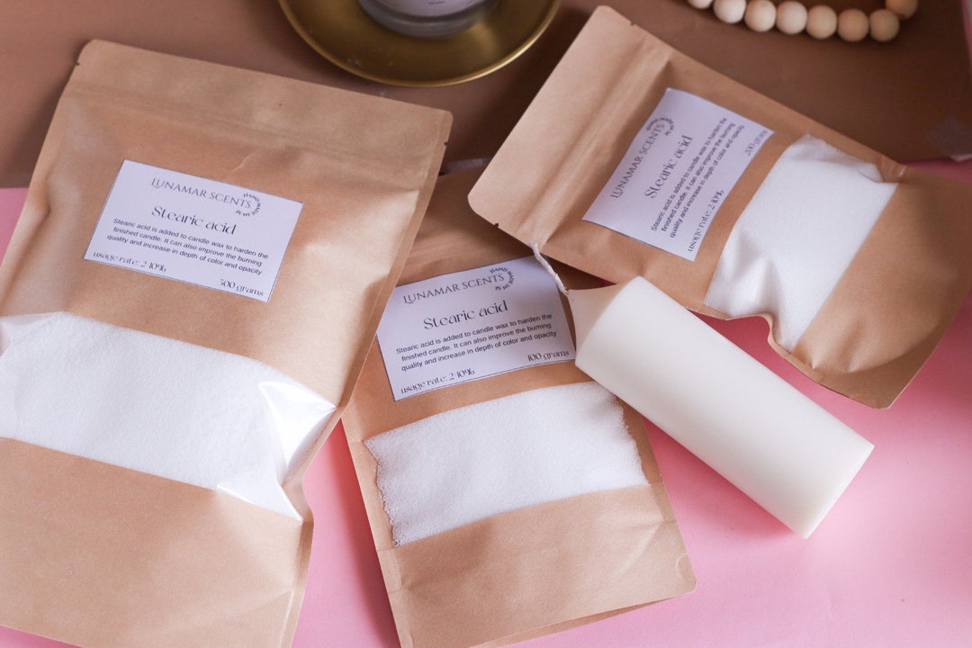 Stearic Acid Candle Additive and Cosmetic Emulsifier. Candle Making ...