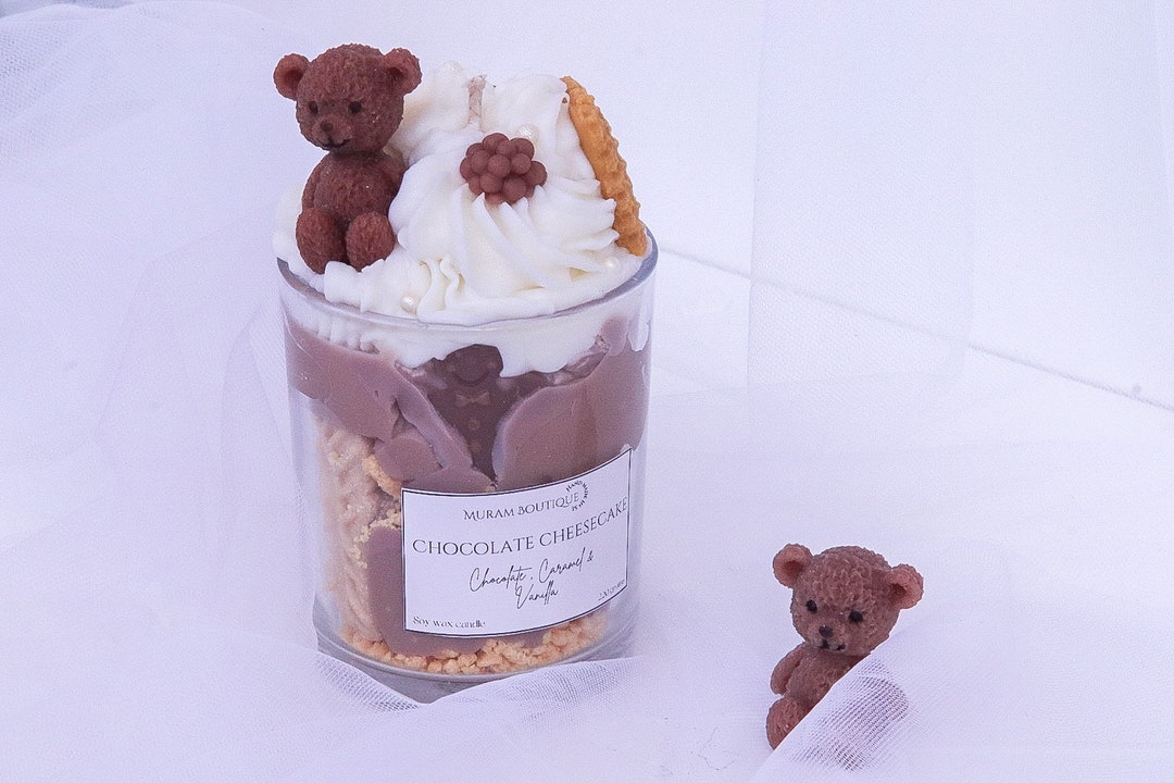 Chocolate Cheesecake Candle, Cute Dessert Candle, Strongly Scented ...