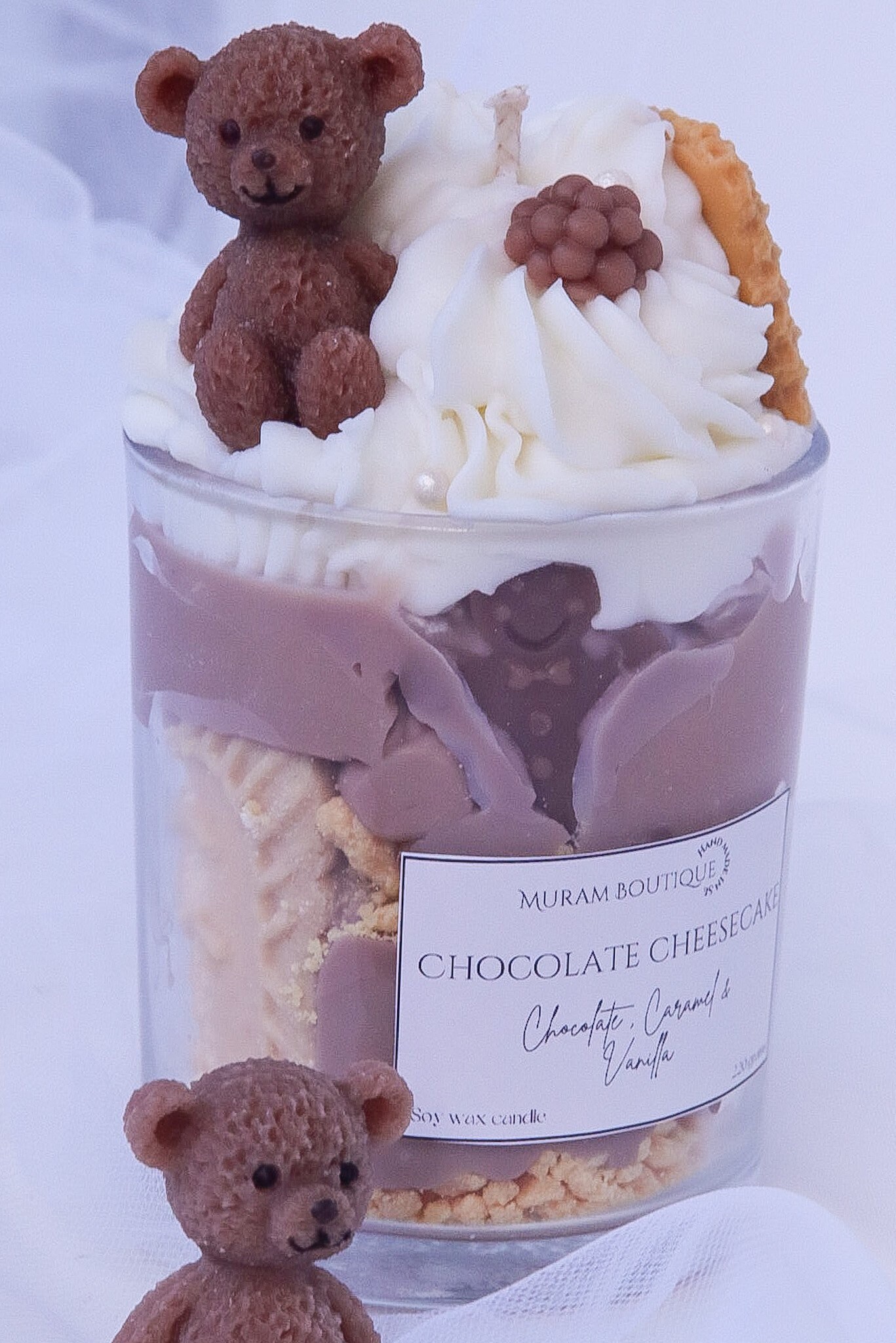 Chocolate Cheesecake Candle Cute Dessert Candle Strongly - Etsy