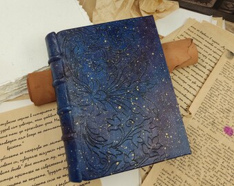 Handbound Hardcover Genuine Leather Journal Antique Look Notebook Blank ...