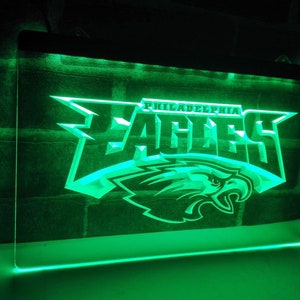 Personalized Acrylic LED Philadelphia Eagles Light - Etsy