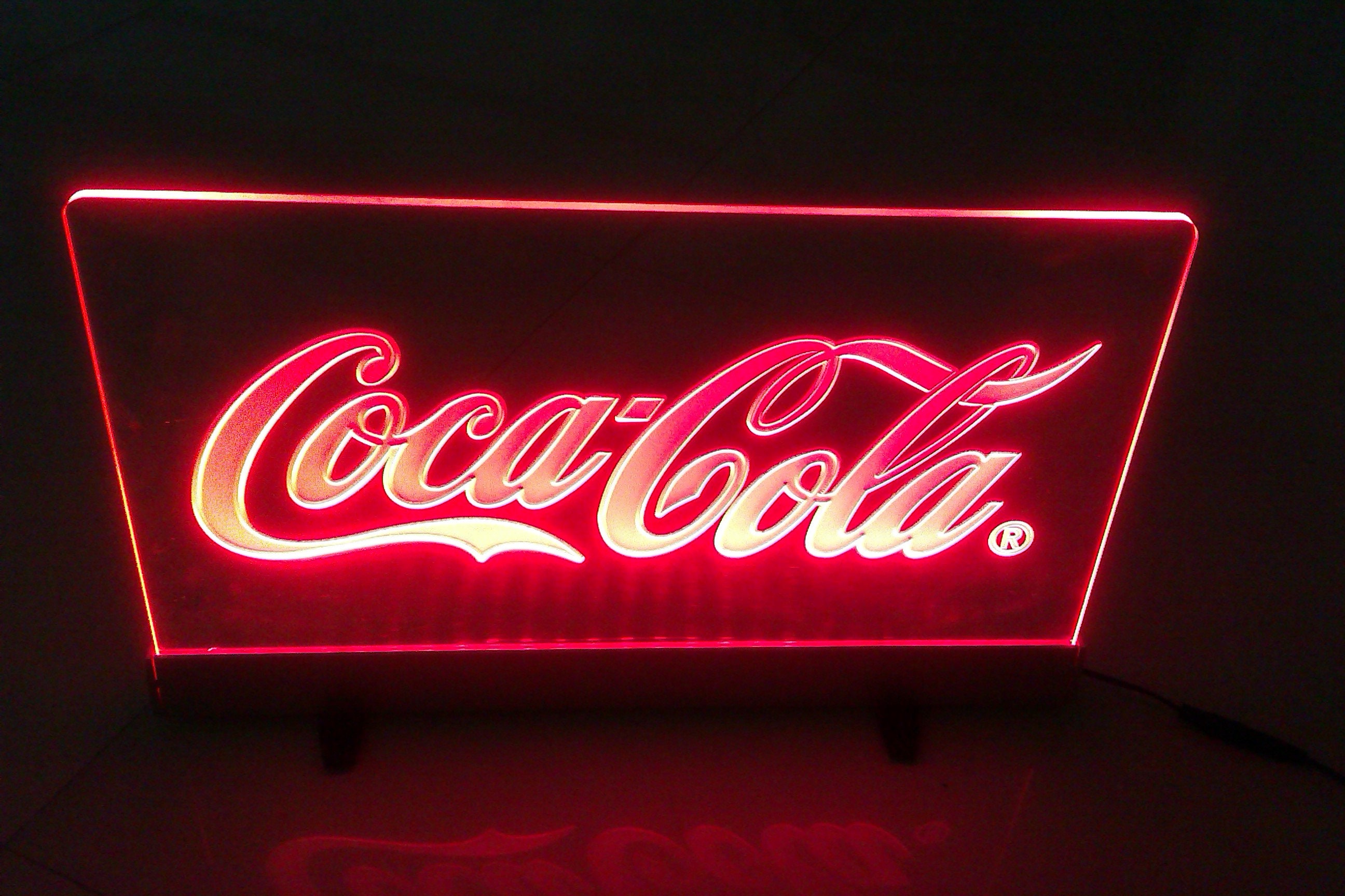 Coke Coca Cola LED Sign Light Neon Acrylic Carved Hanging - Etsy Canada