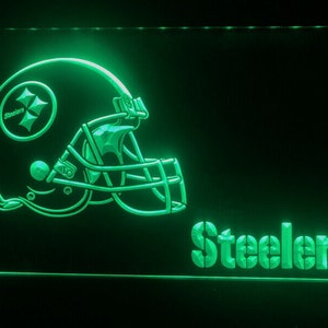 Pittsburgh Steelers Sports LED Light Sign 8 X 12 / Acrylic - Etsy