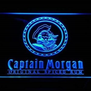 Captain Morgan LED Sign Light Neon Acrylic Carved Hanging Wall | Etsy