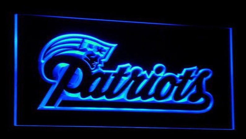 New England Patriots LED Sign Light Game Neon Acrylic Carved - Etsy