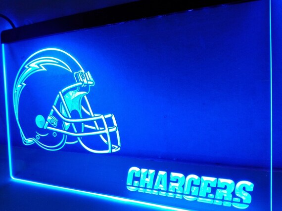 San Diego Chargers LED Sign Light Game Neon Acrylic Carved | Etsy