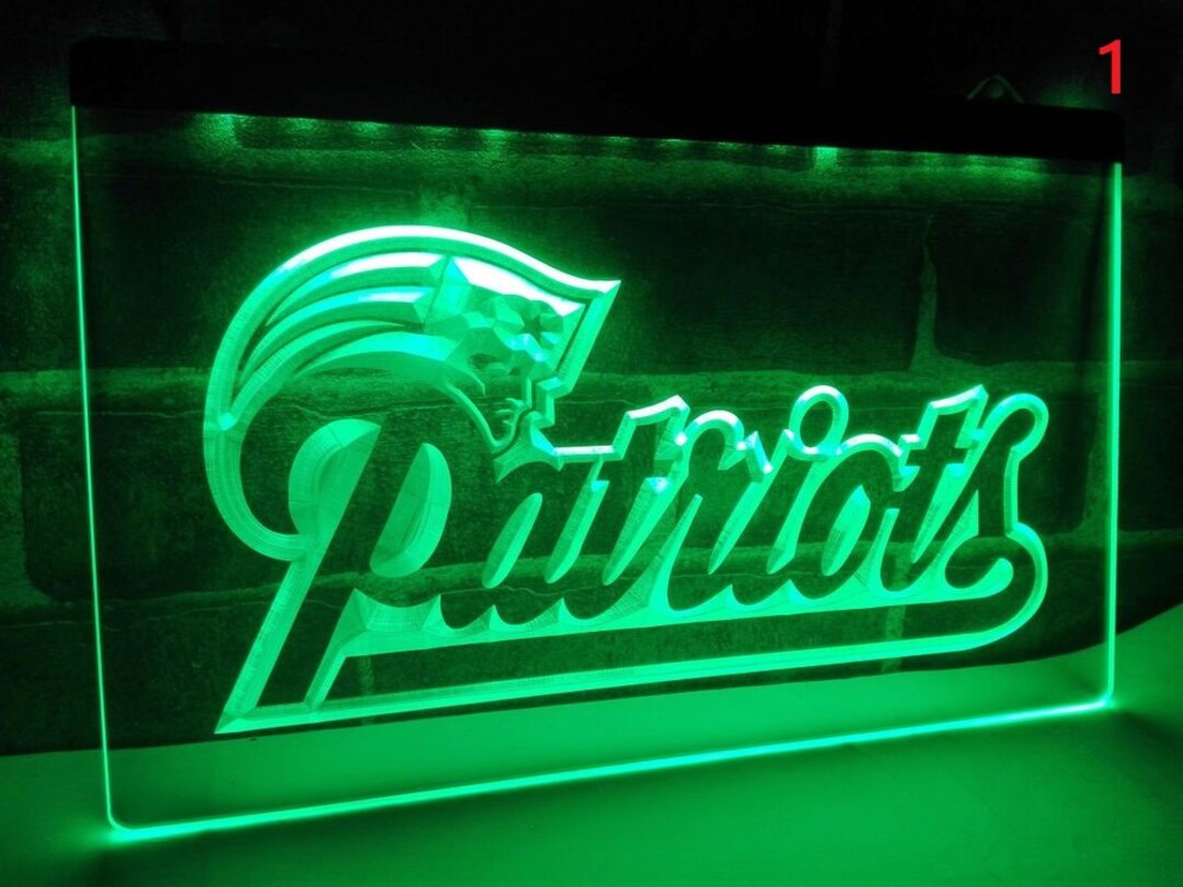 New England Patriots LED Sign Light Game Neon Acrylic Carved Hanging ...