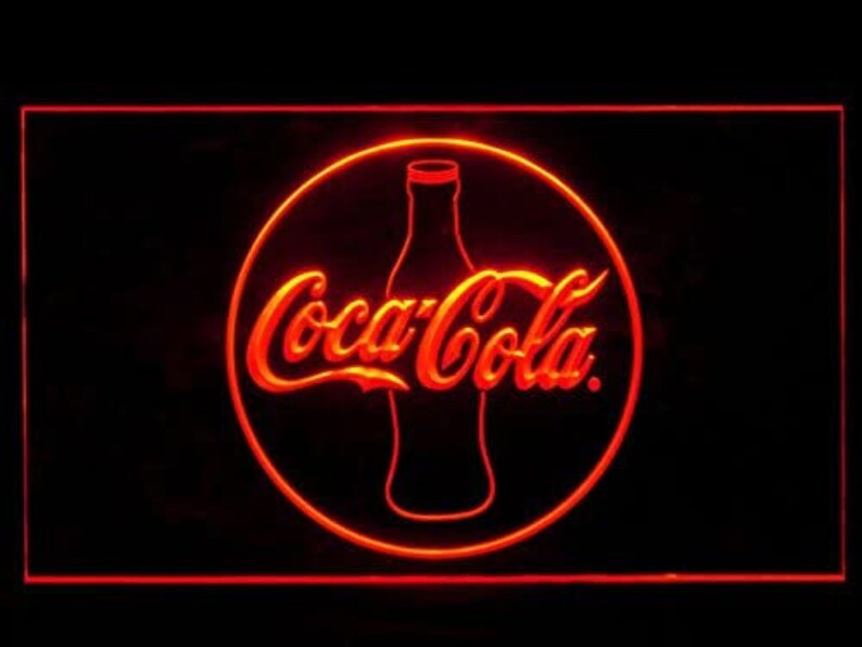 Coke Coca Cola LED Sign Light Neon Acrylic Carved Hanging - Etsy Canada