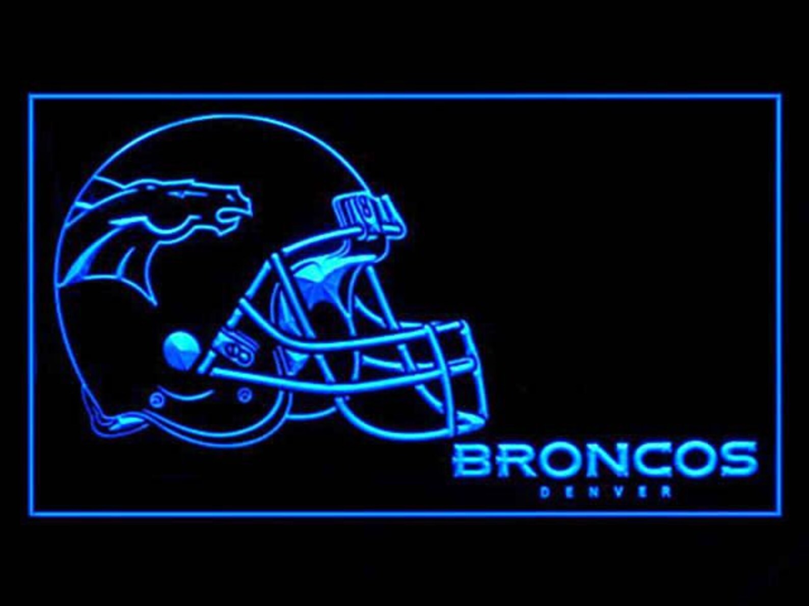 Denver Broncos LED Sign Light Game Neon Acrylic Carved Hanging - Etsy