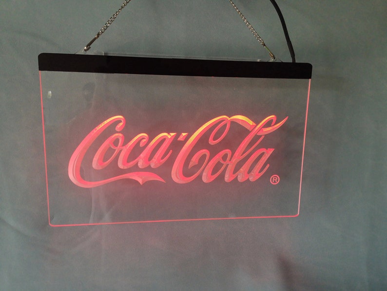 Coca Cola Coca Cola Sign Neon LED Sign Acrylic Coke - Etsy Canada